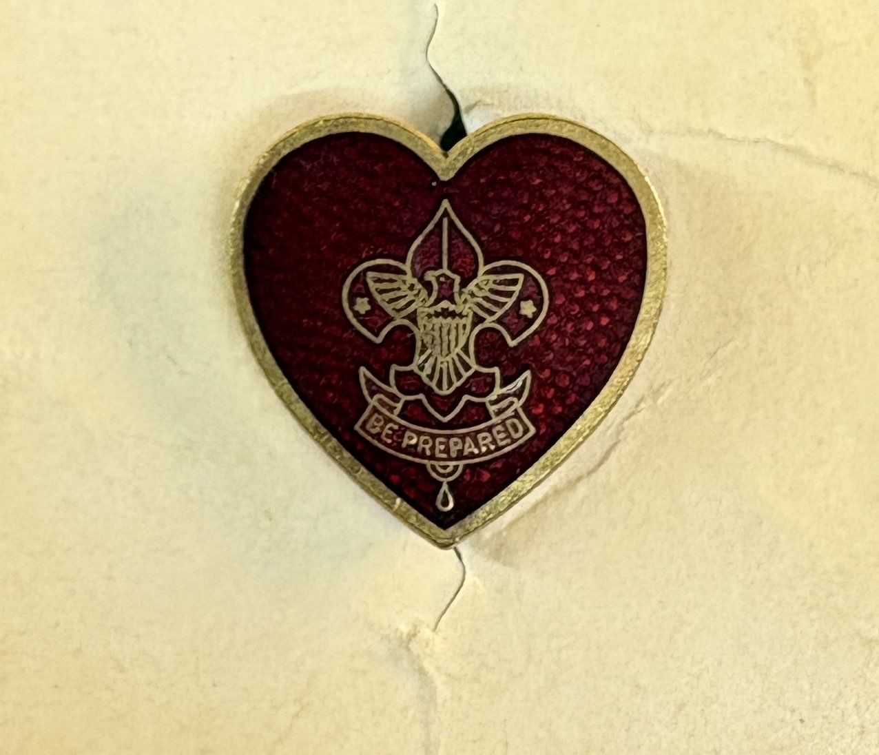 Vintage Boy Scouts of America Red Heart Pin – “Be Prepared” Emblem ...